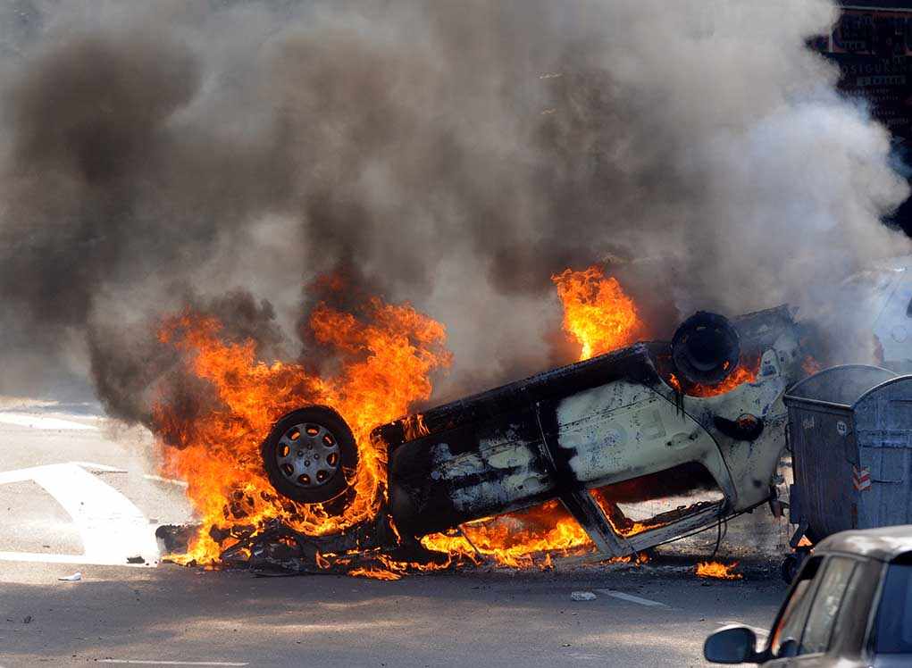 Trash Fire ERUPTS Into Massive Car Explosion | Featured News